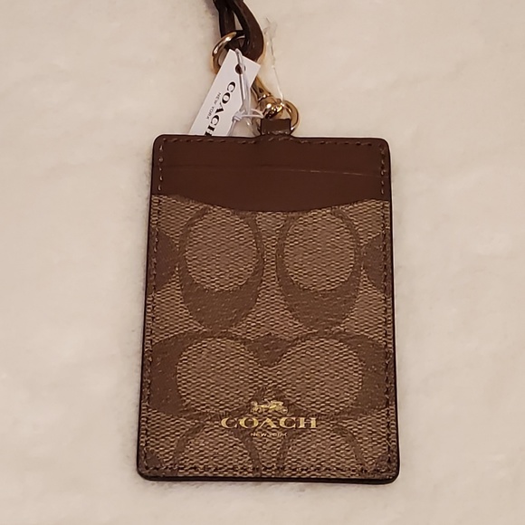 Coach | Accessories | Coach Id Lanyardcard Holder In Signature Canvas ...